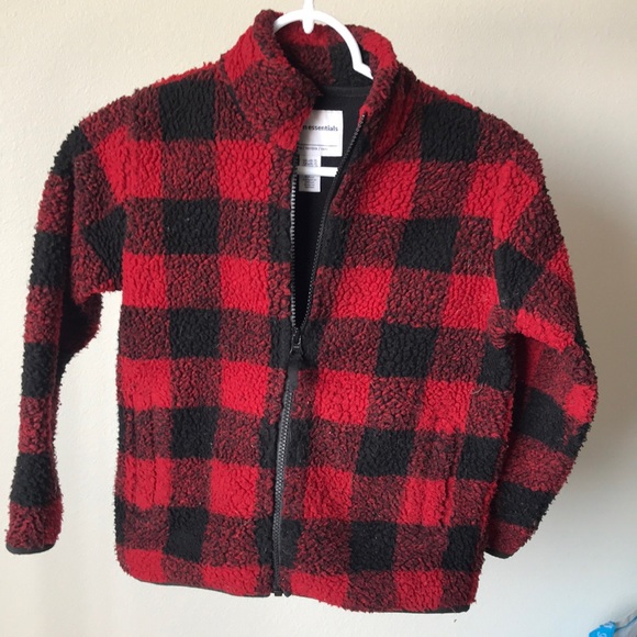 Jackets & Coats | Black Red Checkered Youth Jacket | Poshmark
